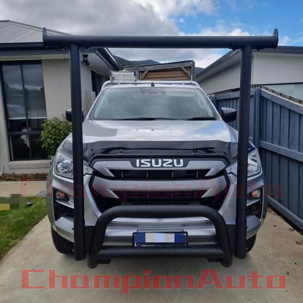 Nudge Bar for Isuzu Dmax D-Max with Front Ladder Rack H Rack H-Frame 9 ...